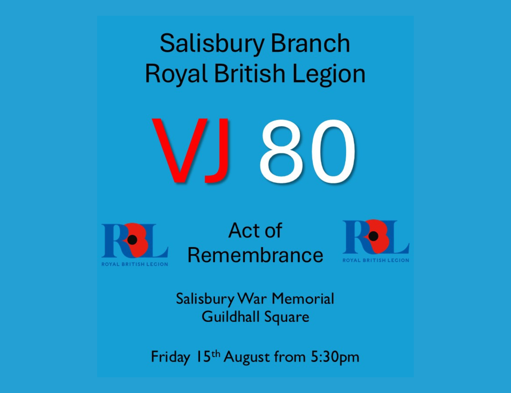 Salisbury to commemorate VJ 80 | Salisbury City Council